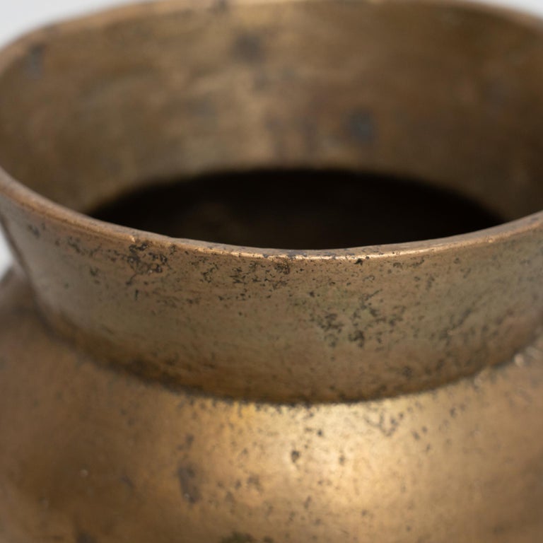 Traditional Spanish Vintage Bronze Pot, circa 1920 at 1stDibs