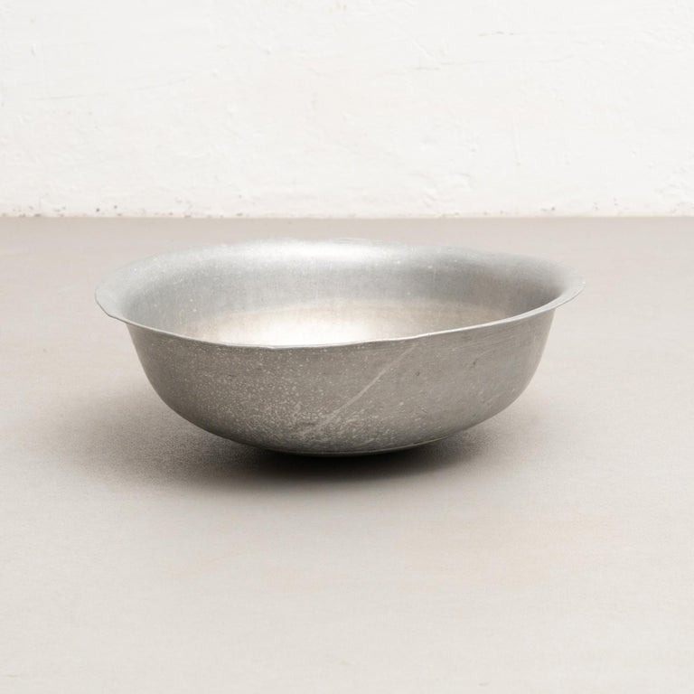 Traditional Spanish Vintage Metal Basin, circa 1970 For Sale at 1stDibs