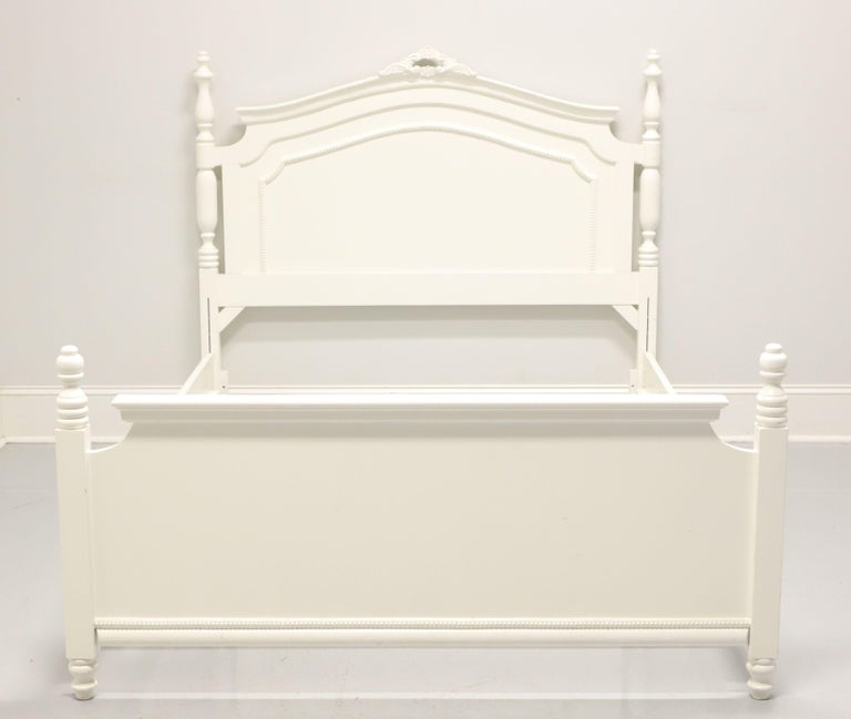 Traditional Style White Painted Full Size Low Post Bed - B For Sale at ...