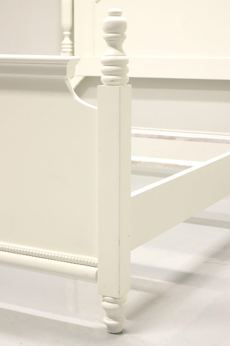 Traditional Style White Painted Full Size Low Post Bed - B For Sale at ...