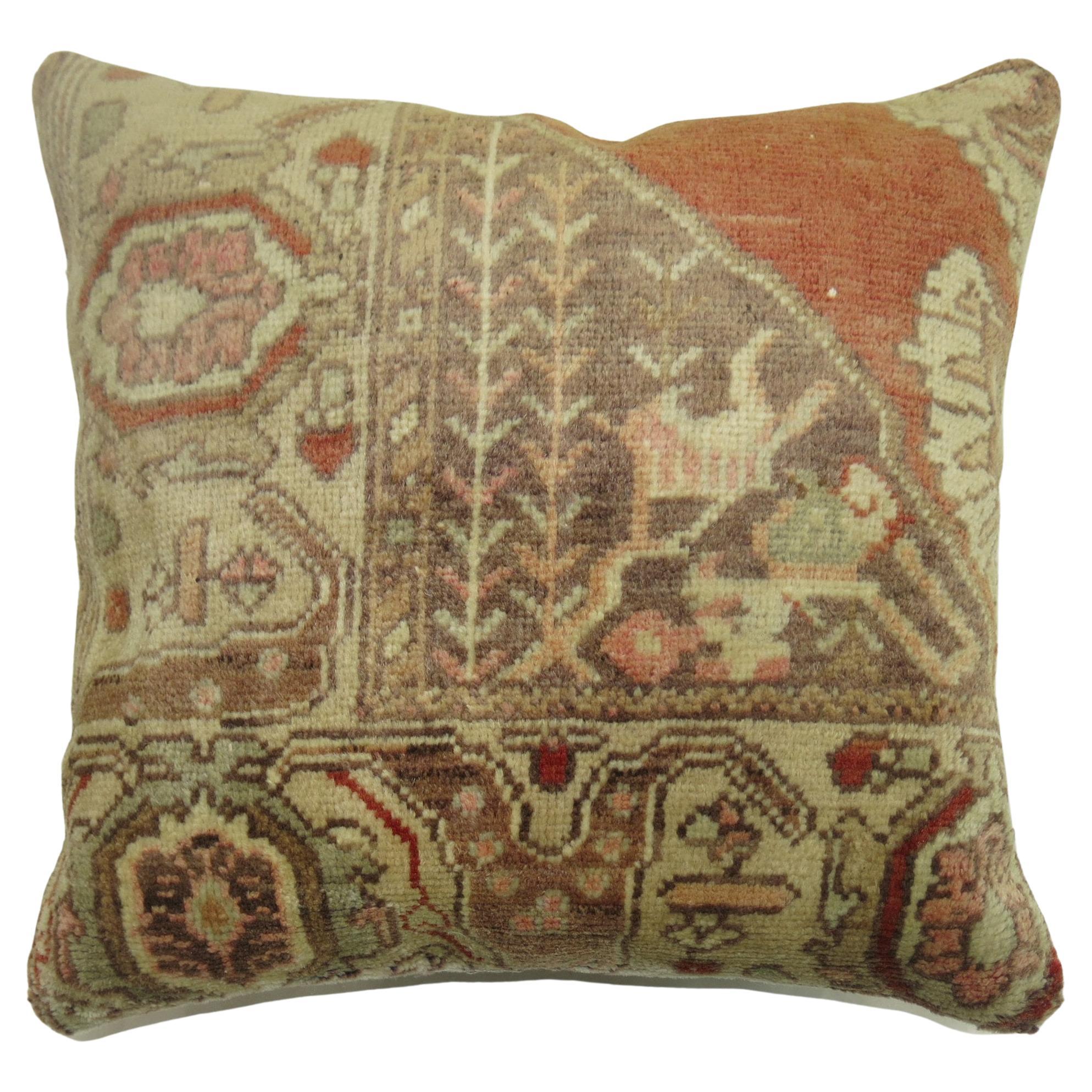 Traditional Turkish Rug Pillow For Sale at 1stDibs
