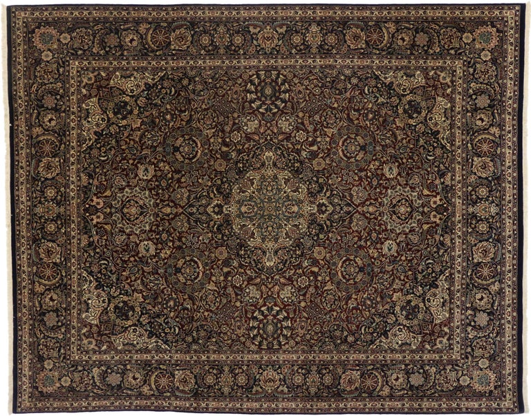 Traditional Vintage Persian Style Rug with All-Over Floral Motif For ...