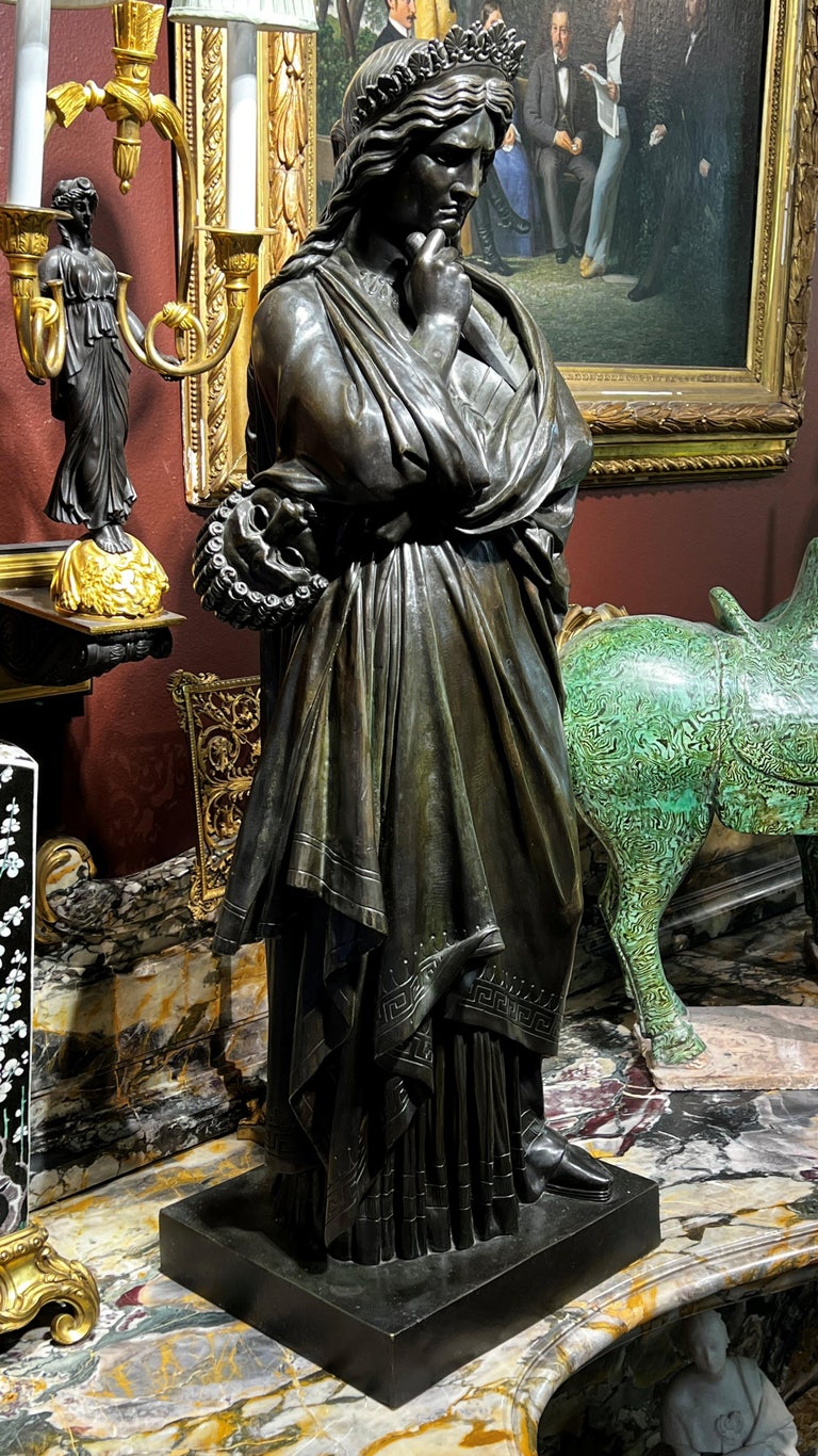 Tragedy Bronze Figure After Francisque Joseph Duret For Sale at 1stDibs