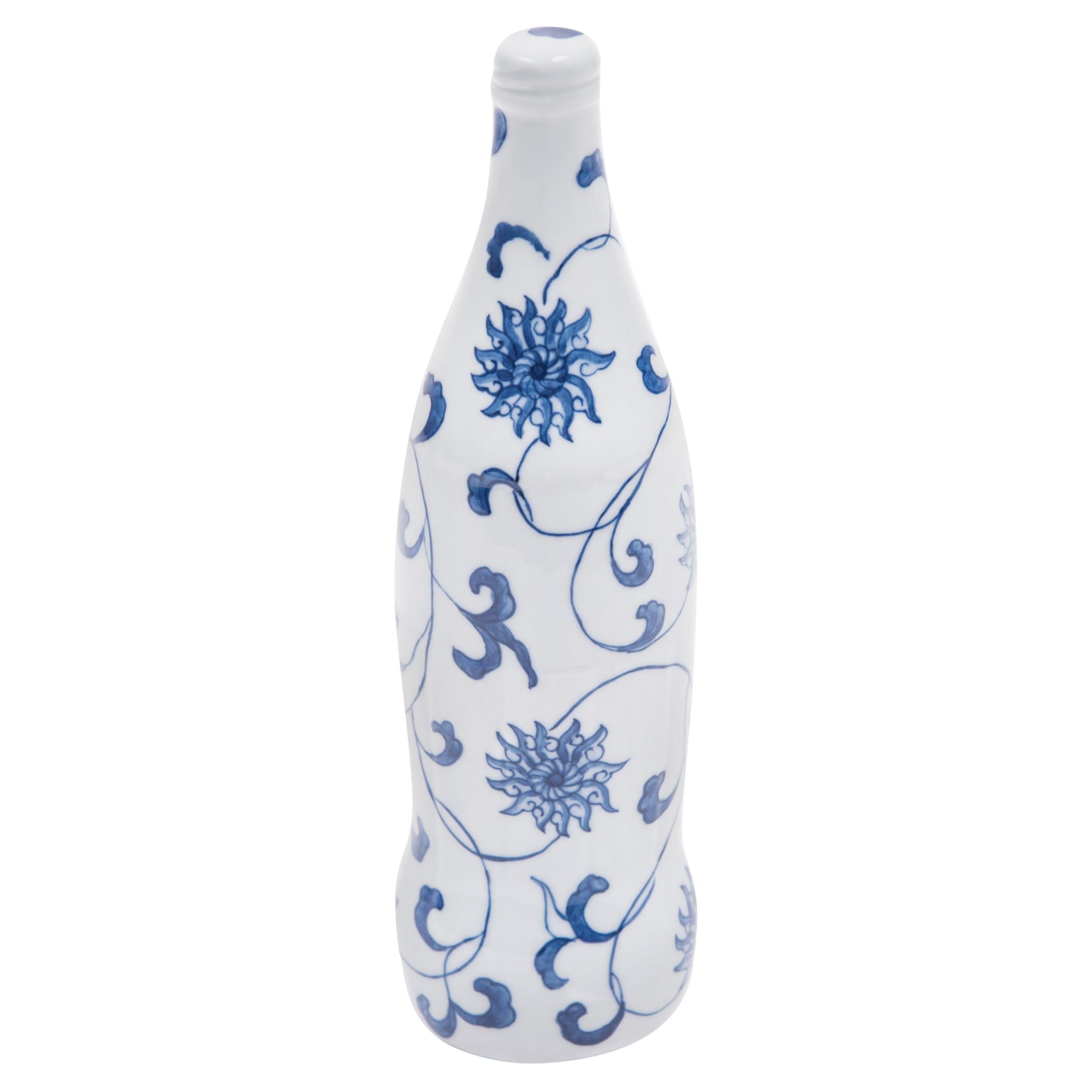 "Trailing Vines" Blue and White Cola Bottle by Taikkun Li For Sale at ...