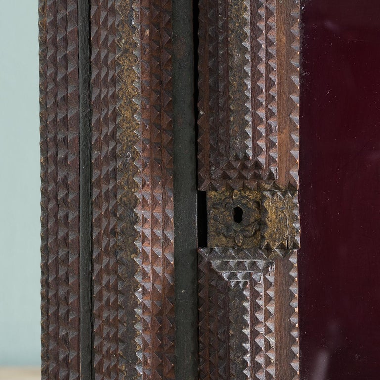 Tramp Art Architectural From all Cabinet, c.1900 at 1stDibs
