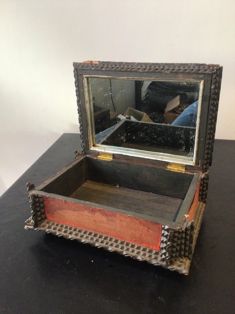 Tramp Art Box For Sale at 1stDibs