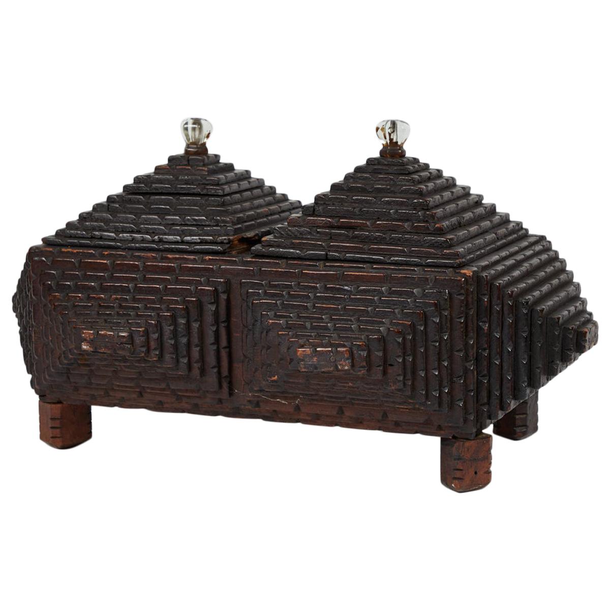 Tramp Art Box For Sale at 1stdibs