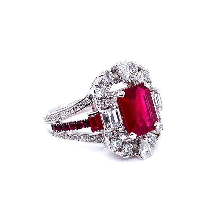Transformable GRS Certified 'Pigeon's Blood' Ruby Cocktail Ring For ...
