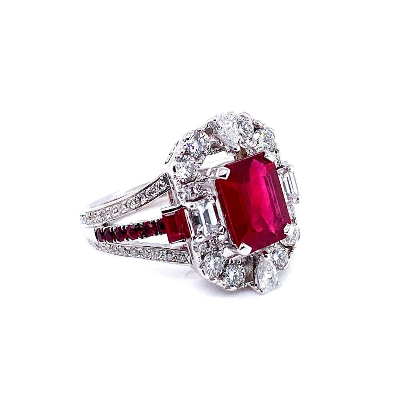 Transformable GRS Certified 'Pigeon's Blood' Ruby Cocktail Ring For ...