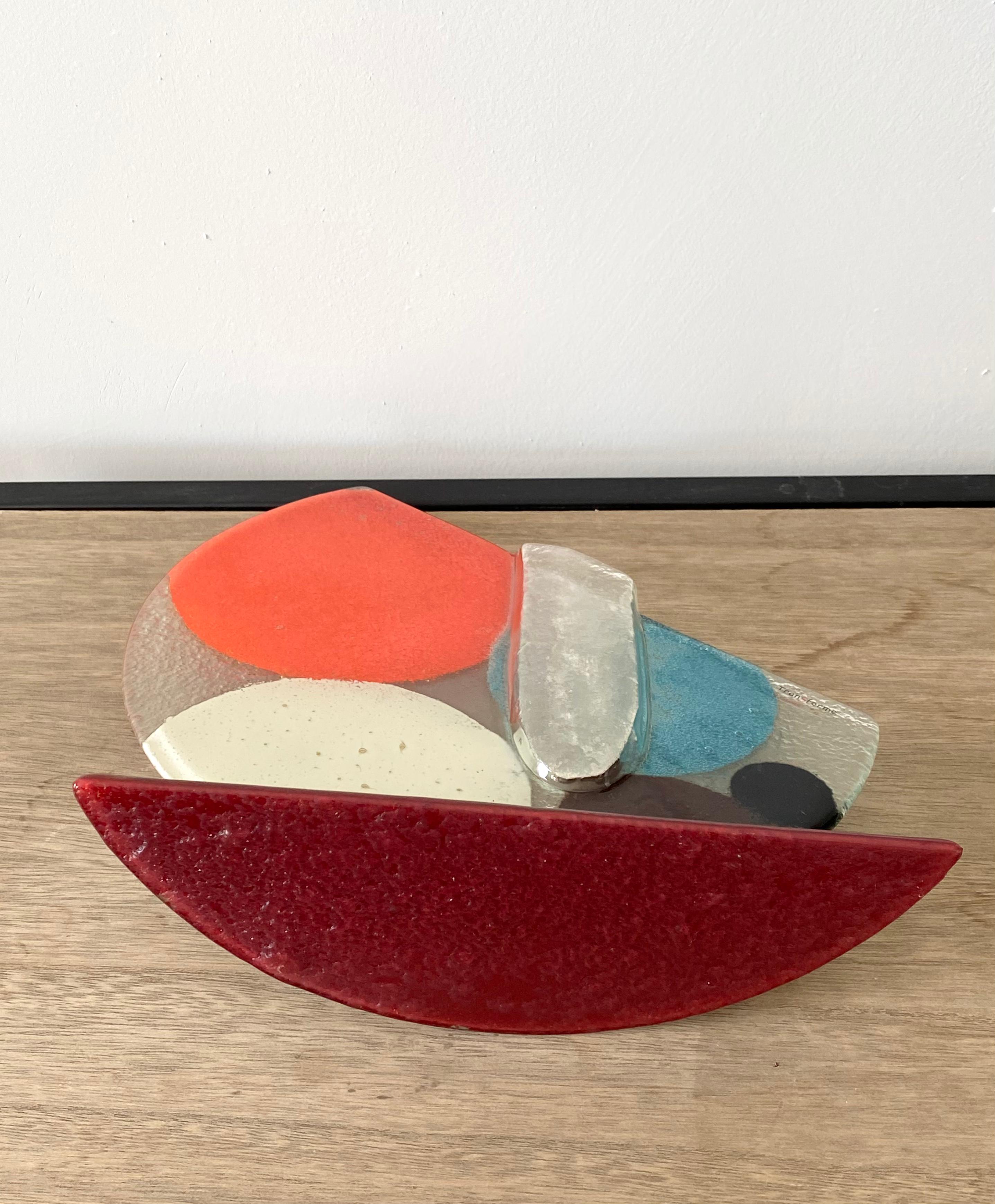 Transforme Design Multicolored Glass Solitair Vase, ca. 1980s For Sale ...