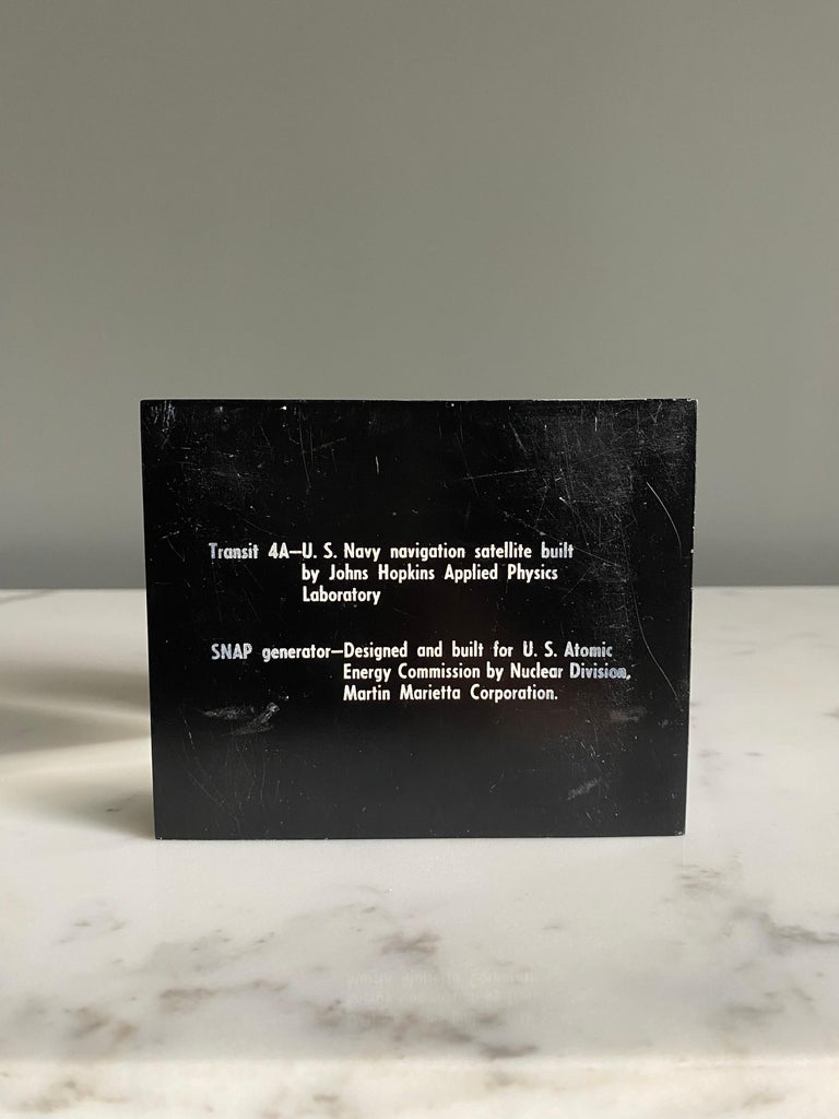 Transit 4A Satellite Model in Lucite, 1960's For Sale at 1stDibs