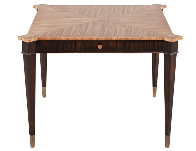 Transitional Mahogany Games Table in 2 Tone Natural Finish For Sale at ...