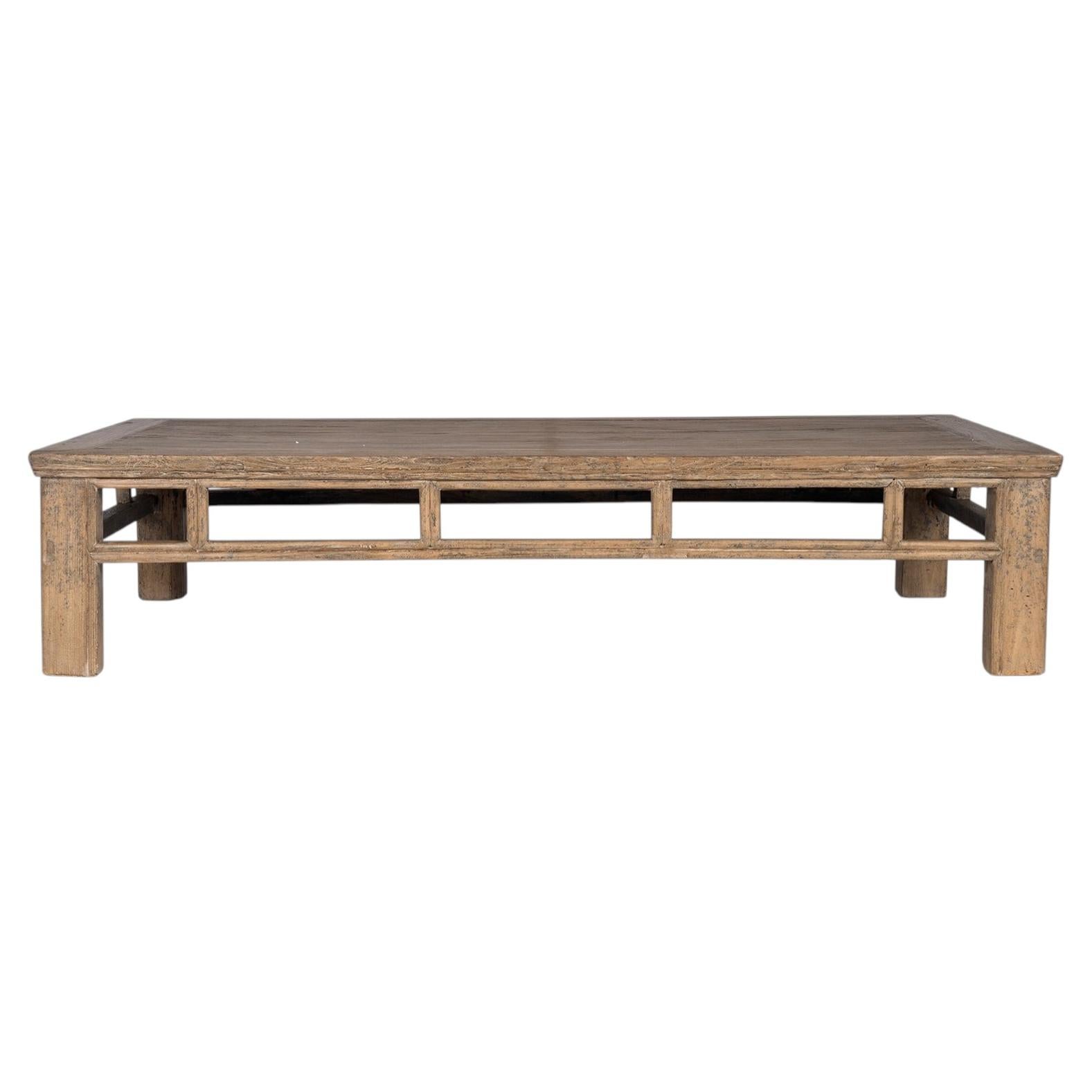 Transitional Reclaimed Elm Coffee Table For Sale at 1stDibs