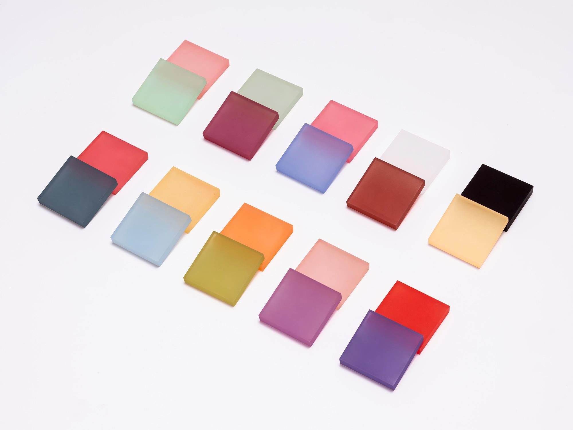 Translucent Pastel Hand-Dyed Acrylic Tone Table by Sohyun Yun, Pink ...