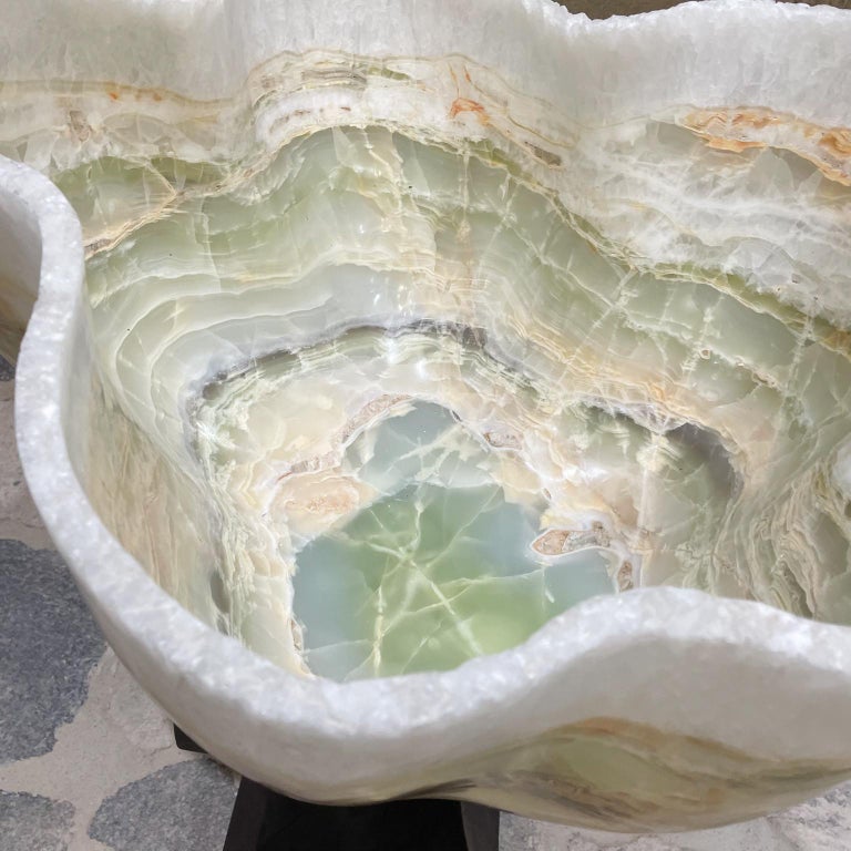 Translucent Statement Large Sculptural Organic Stone Decorative ...