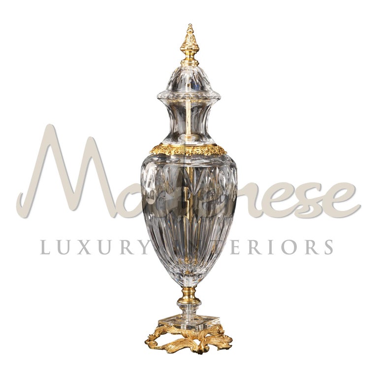 Transparent Amphora in Bronze and Crystal by Modenese Luxury Interiors ...