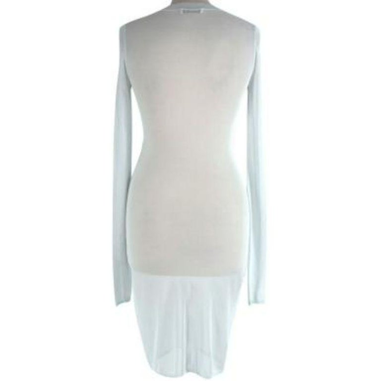 transparent sheen voile midi dress For Sale at 1stDibs