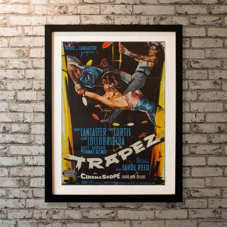 Trapeze, Unframed Poster, 1956 For Sale at 1stDibs