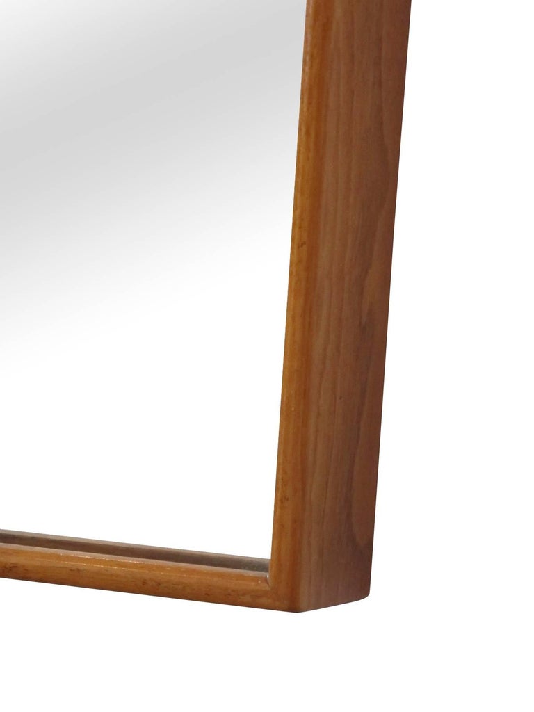 Trapezoid Walnut Mirror at 1stDibs