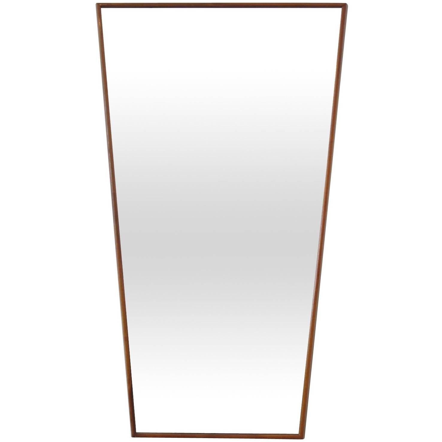 Walnut Framed Mirror by Arthur Umanoff for Howard Miller at 1stDibs