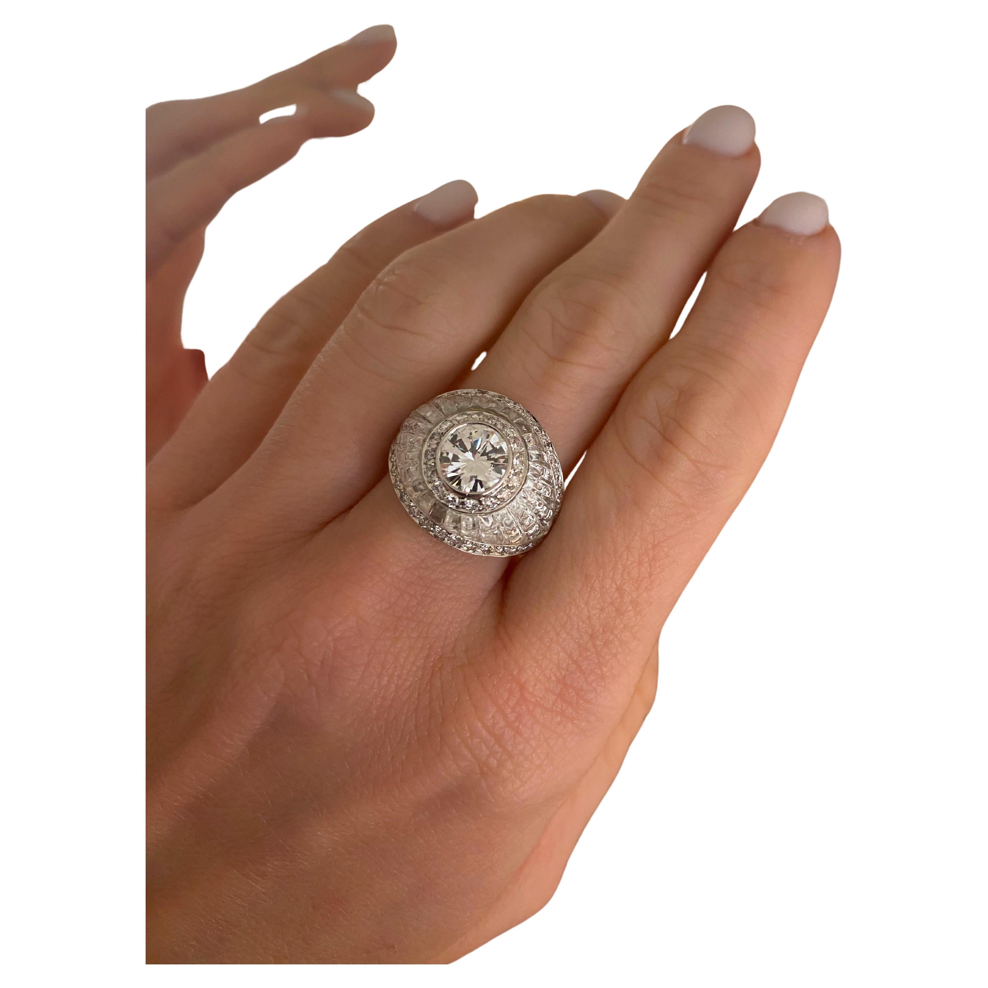SCAVIA Diamond Pave Band Ring For Sale at 1stDibs