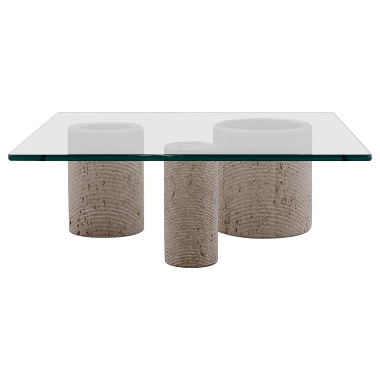 Travertine Coffee Table by Massimo Vignelli for Casigliani at 1stDibs ...