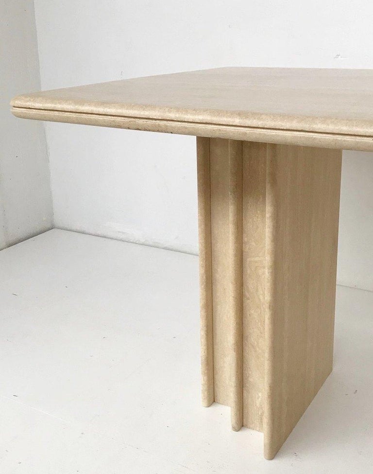 Travertine Dining Table at 1stDibs