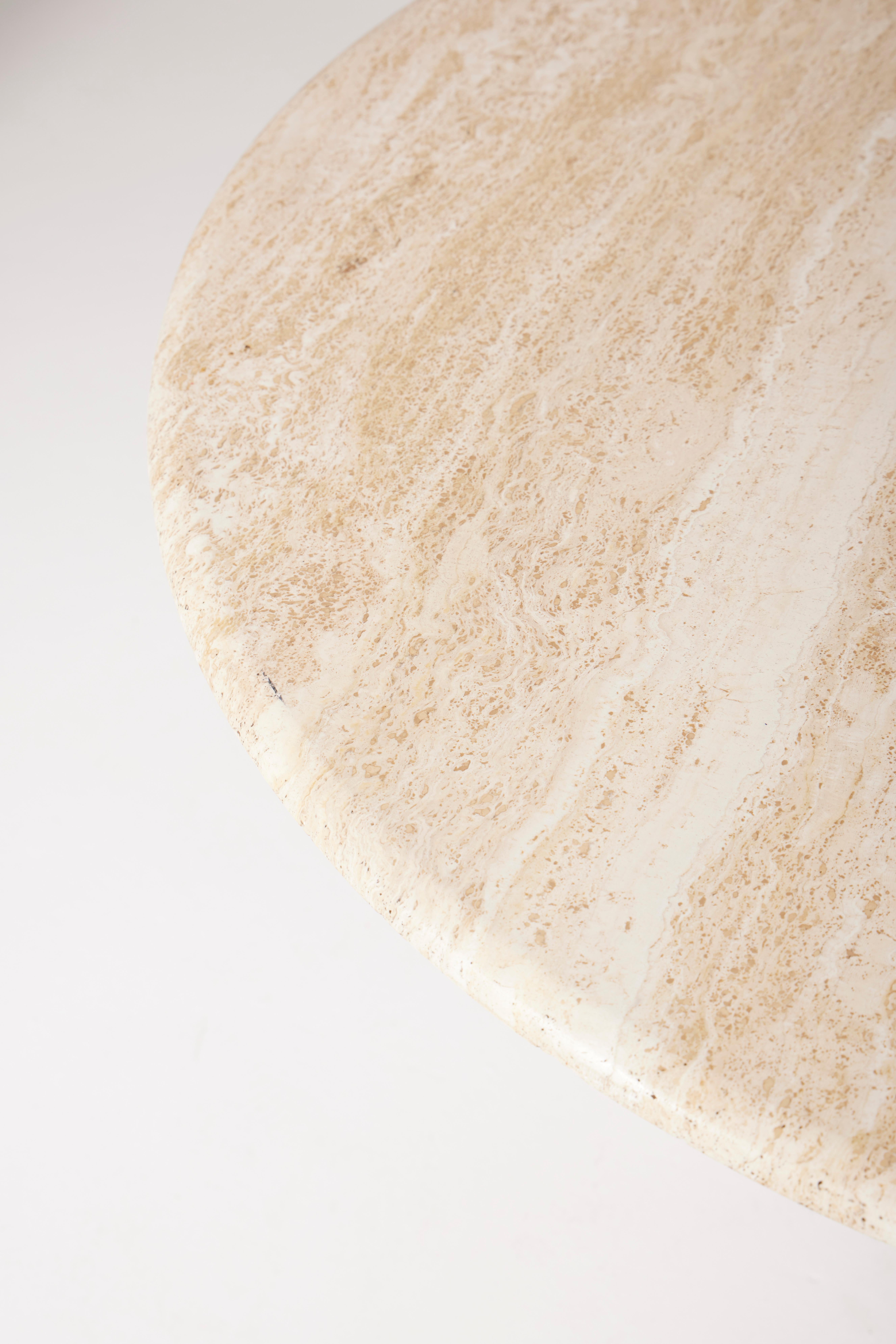 Travertine dining table For Sale at 1stDibs