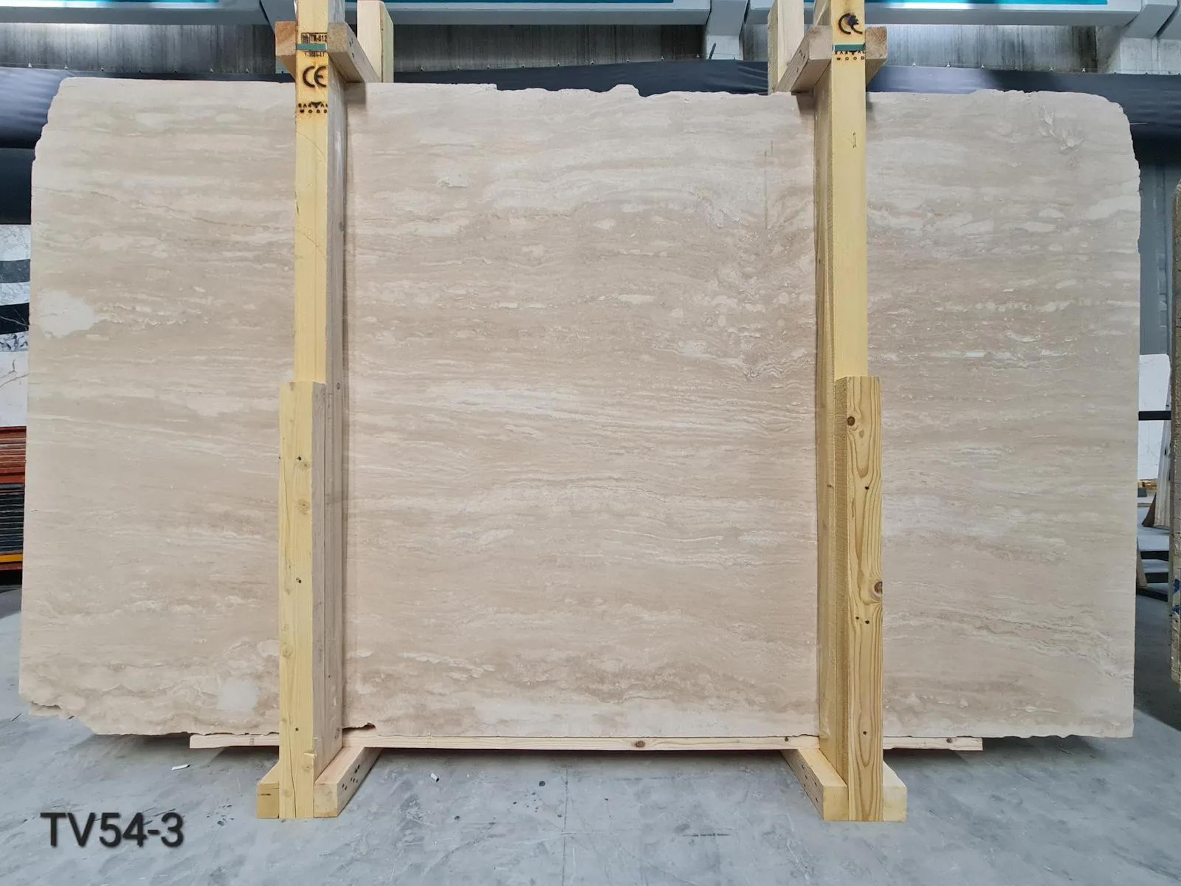 Travertine Dining Table With Conic Legs, Solid Travertine Stone Ellips ...