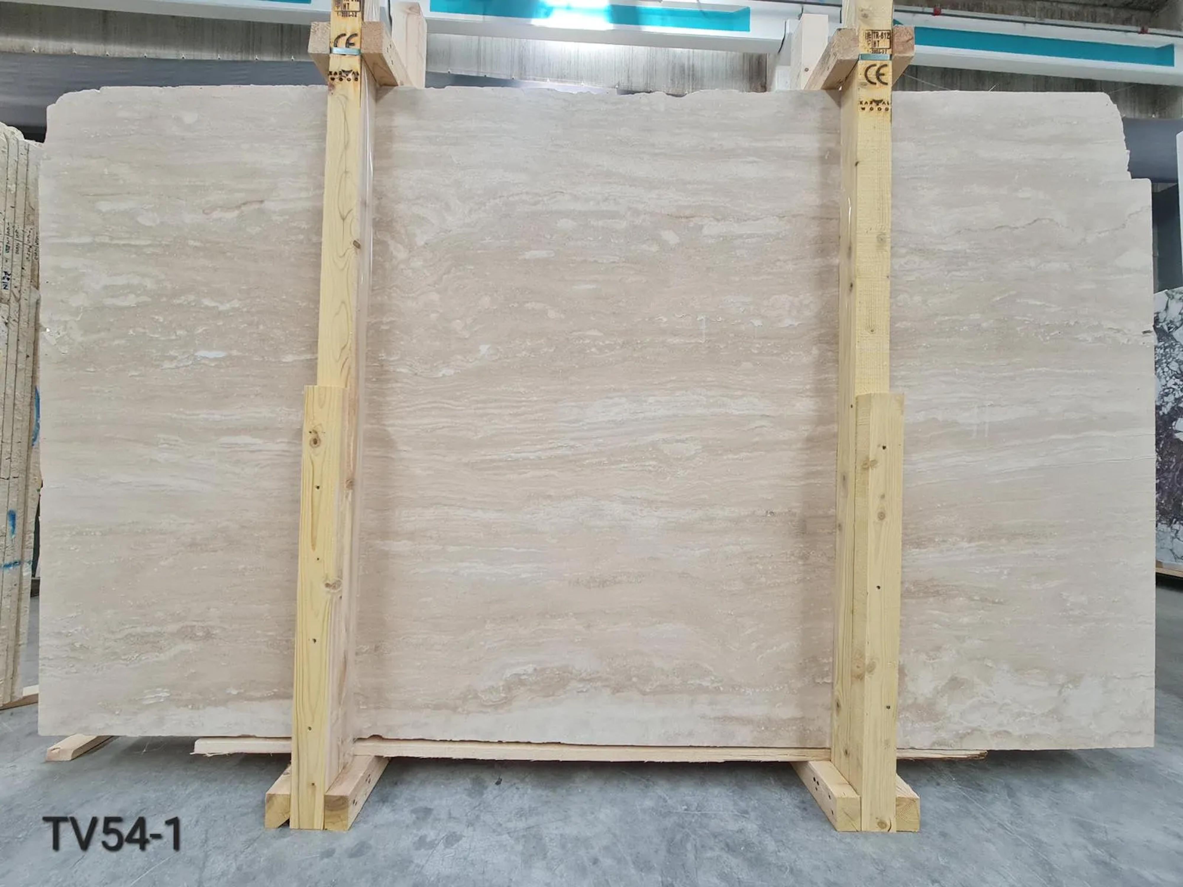 Travertine Dining Table With Conic Legs, Solid Travertine Stone Ellips ...