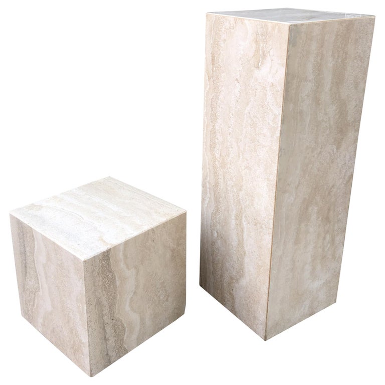 Travertine Display Stands at 1stDibs