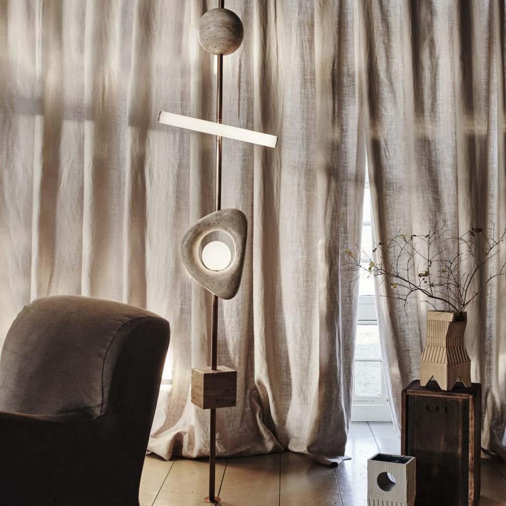 Travertine Form Light For Sale at 1stDibs