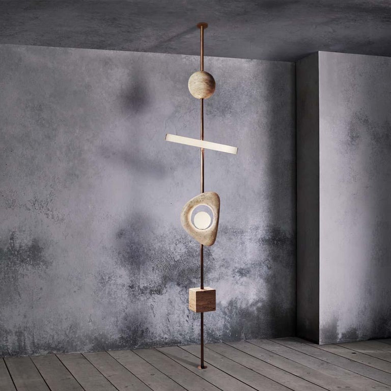 Travertine form light For Sale at 1stDibs