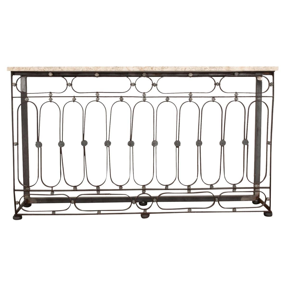 James de Wulf Concrete Tall Locking Console, 60" For Sale at 1stDibs