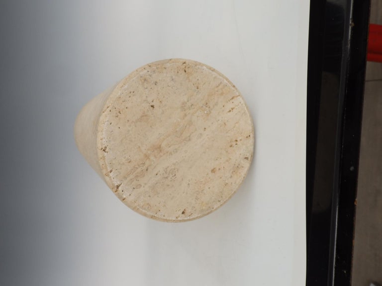 Travertine Marble Cylinder Floor Vase or Planter Pot For Sale at ...