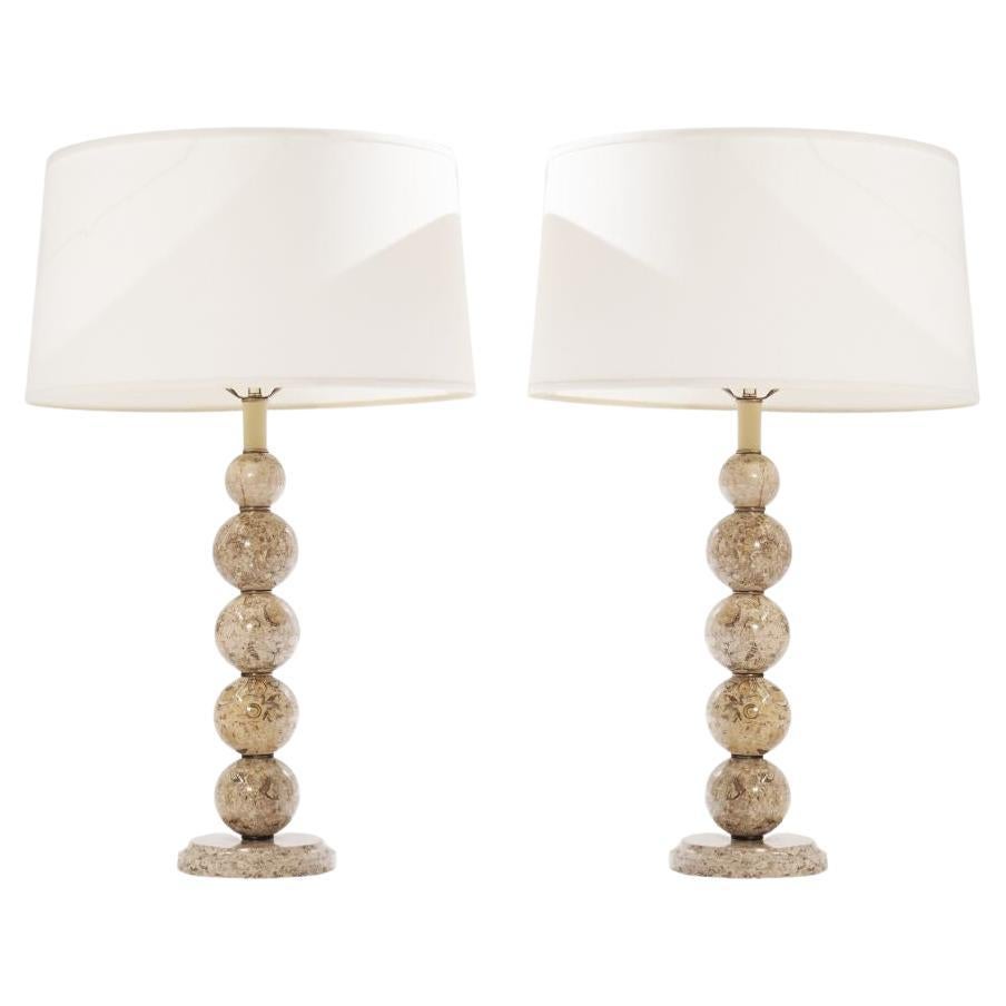 Sphere-on-Cylinder Accent Lamp at 1stDibs