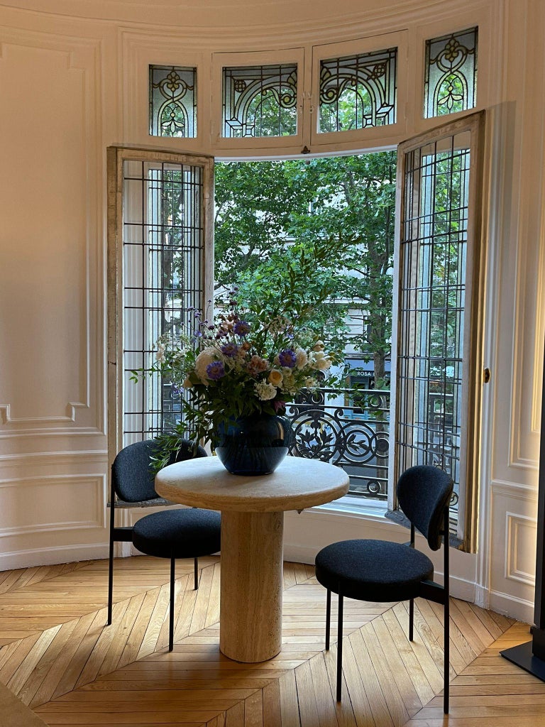 Travertine Table by Brajak Vitberg For Sale at 1stDibs