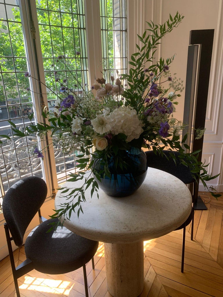 Travertine Table by Brajak Vitberg For Sale at 1stDibs