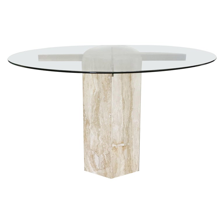 Travertine Table at 1stDibs