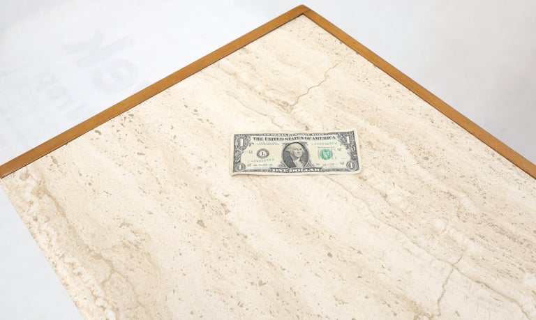Travertine Top Three Drawers Bachelors Chest with Brass Pulls and ...