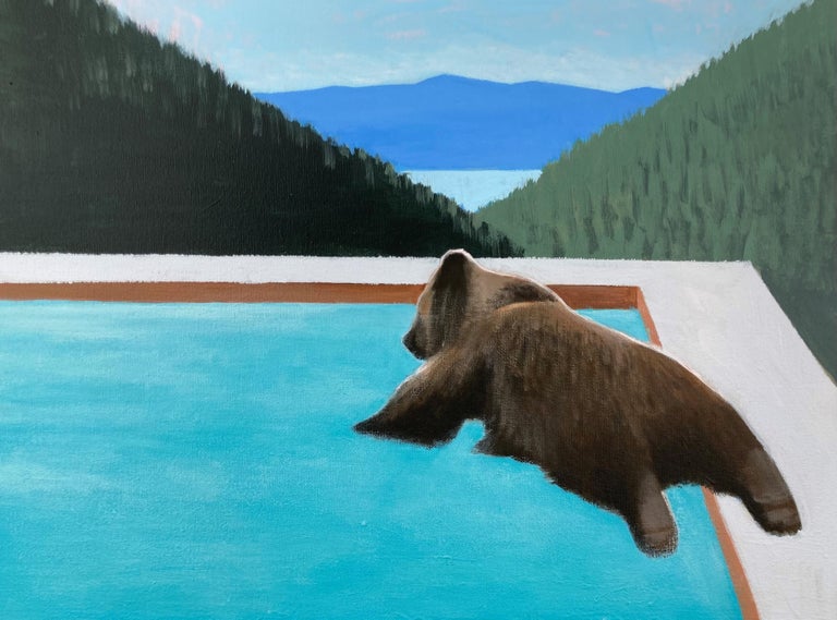 Travis Walker - Diver (after Hockney) at 1stDibs