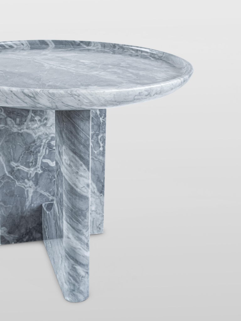 Tray Marble Side Table For Sale at 1stDibs