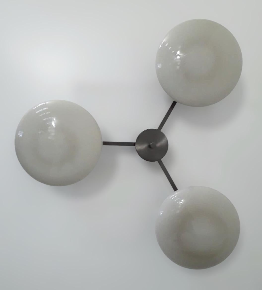 Tre Shade Flush Mount by Fabio Ltd For Sale at 1stDibs