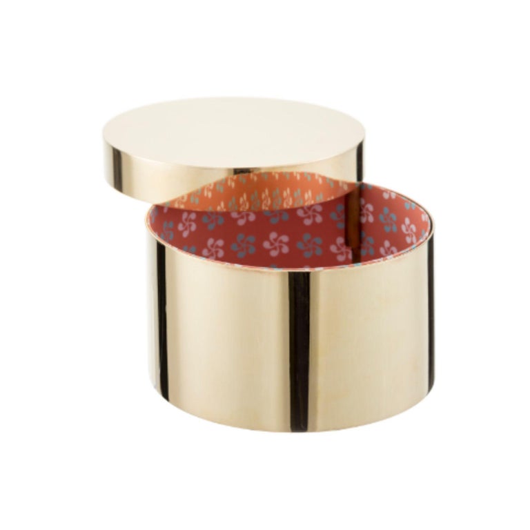 Treasure Round Brass Box For Sale at 1stDibs