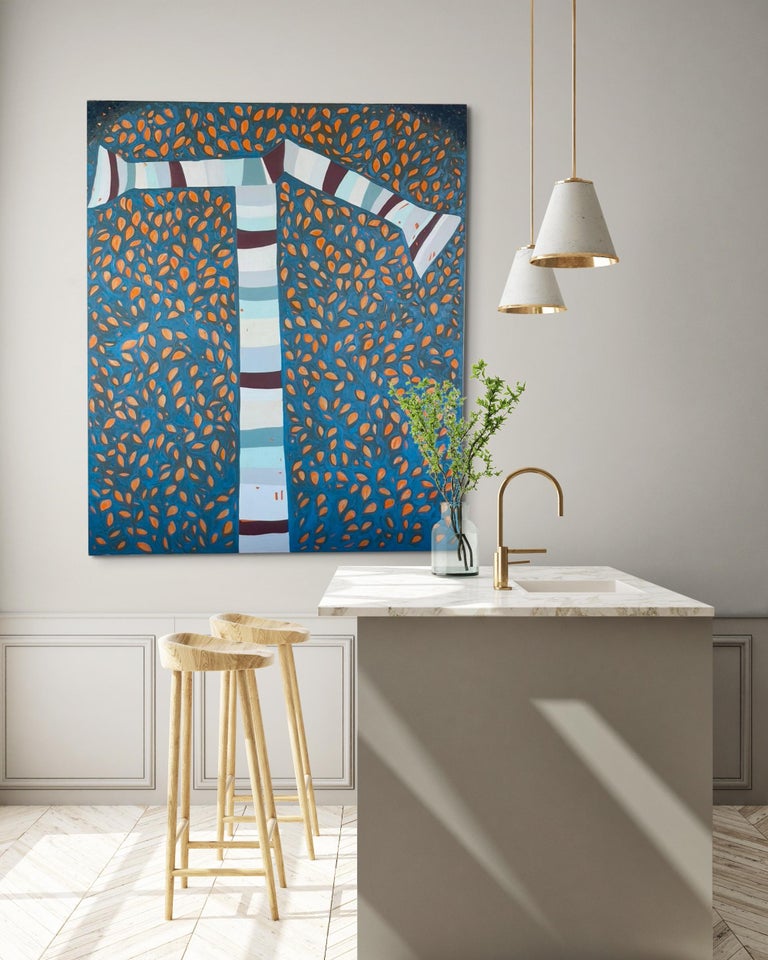 "Tree I" Contemporary Abstract Expressionist Oil Painting For Sale at ...