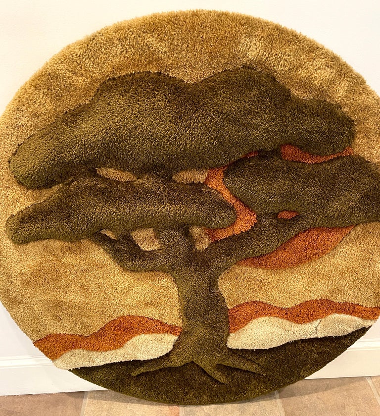 Tree of Life 1970’s Fiber Art Wall Sculpture For Sale at 1stDibs