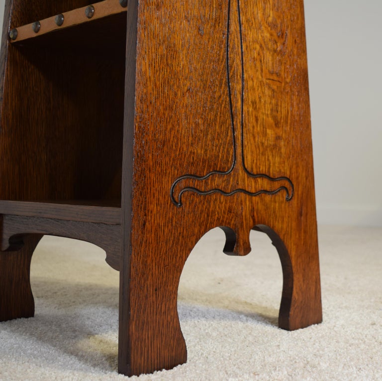 Tree of Life Magazine stand by Gustav Stickley For Sale at 1stDibs