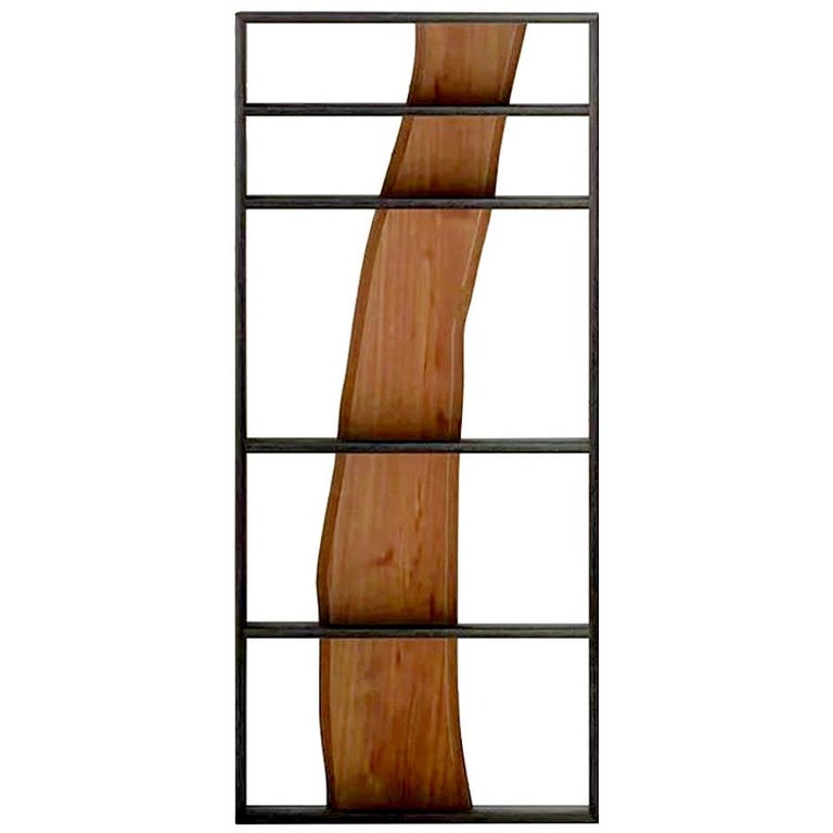 Tree of Life, Natural Edge Acacia Wood Plank Library For Sale at ...