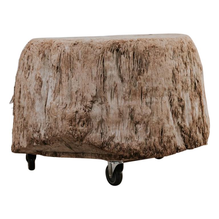 Tree Trunk Coffee Table on Wheels at 1stDibs | trunk coffee table with ...