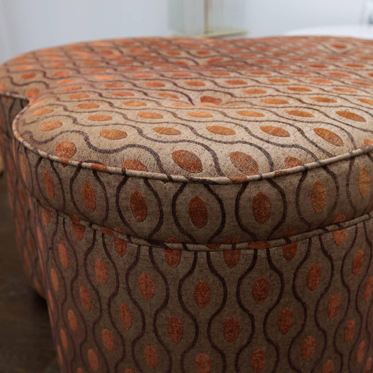 Trefoil Shaped Upholstered Ottoman at 1stDibs